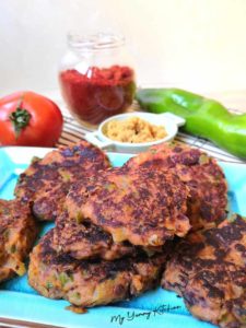 Galettes de Haricots Rouges, Tomate et Poivron - My Yummy Kitchen