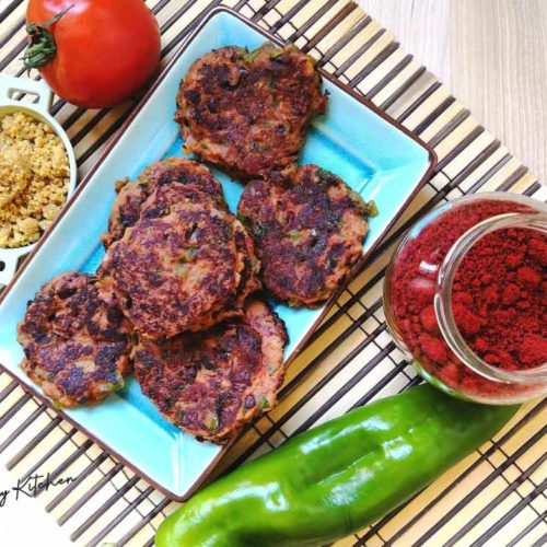 Galettes de Haricots Rouges, Tomate et Poivron - My Yummy Kitchen
