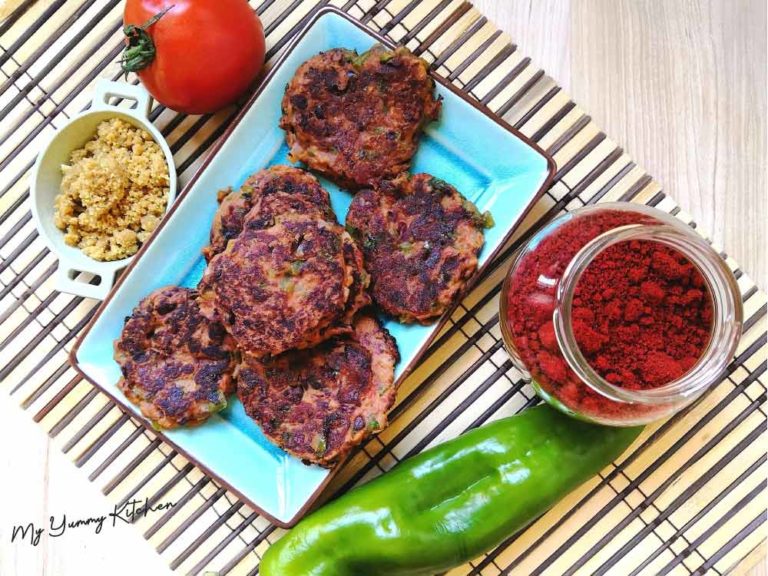 Galettes de Haricots Rouges, Tomate et Poivron - My Yummy Kitchen