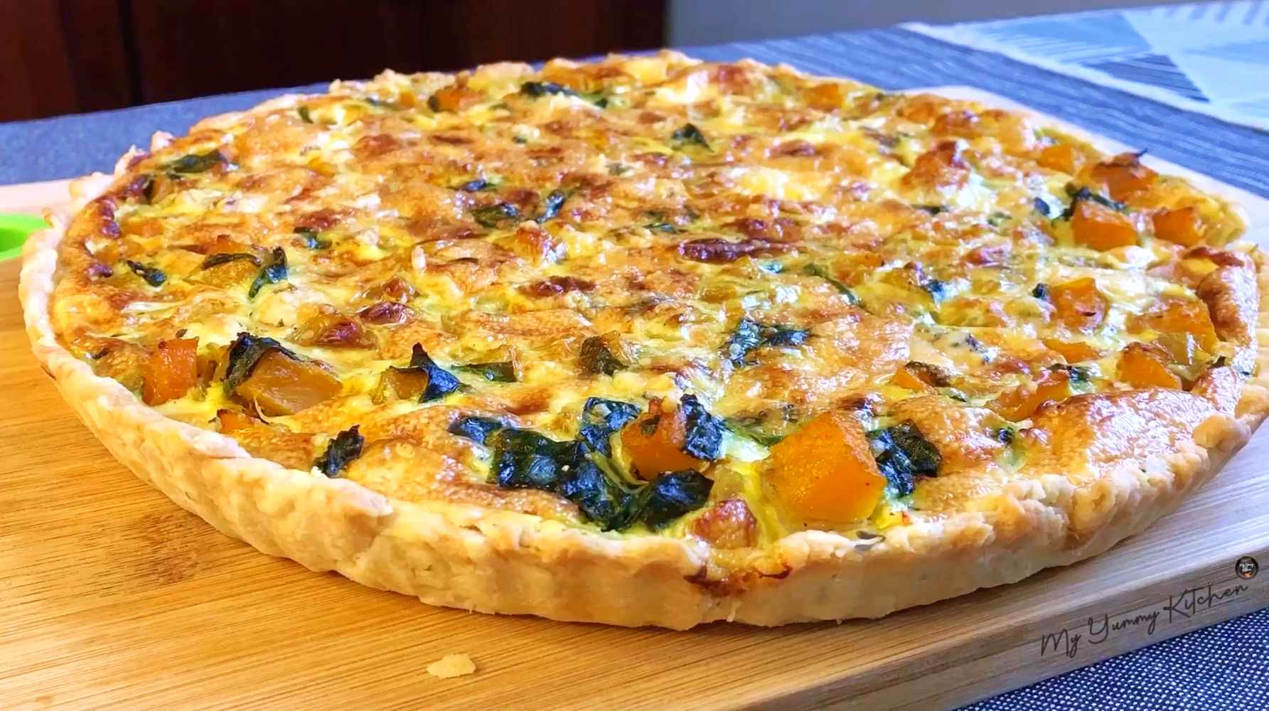 Quiche Butternut et Epinards - My Yummy Kitchen