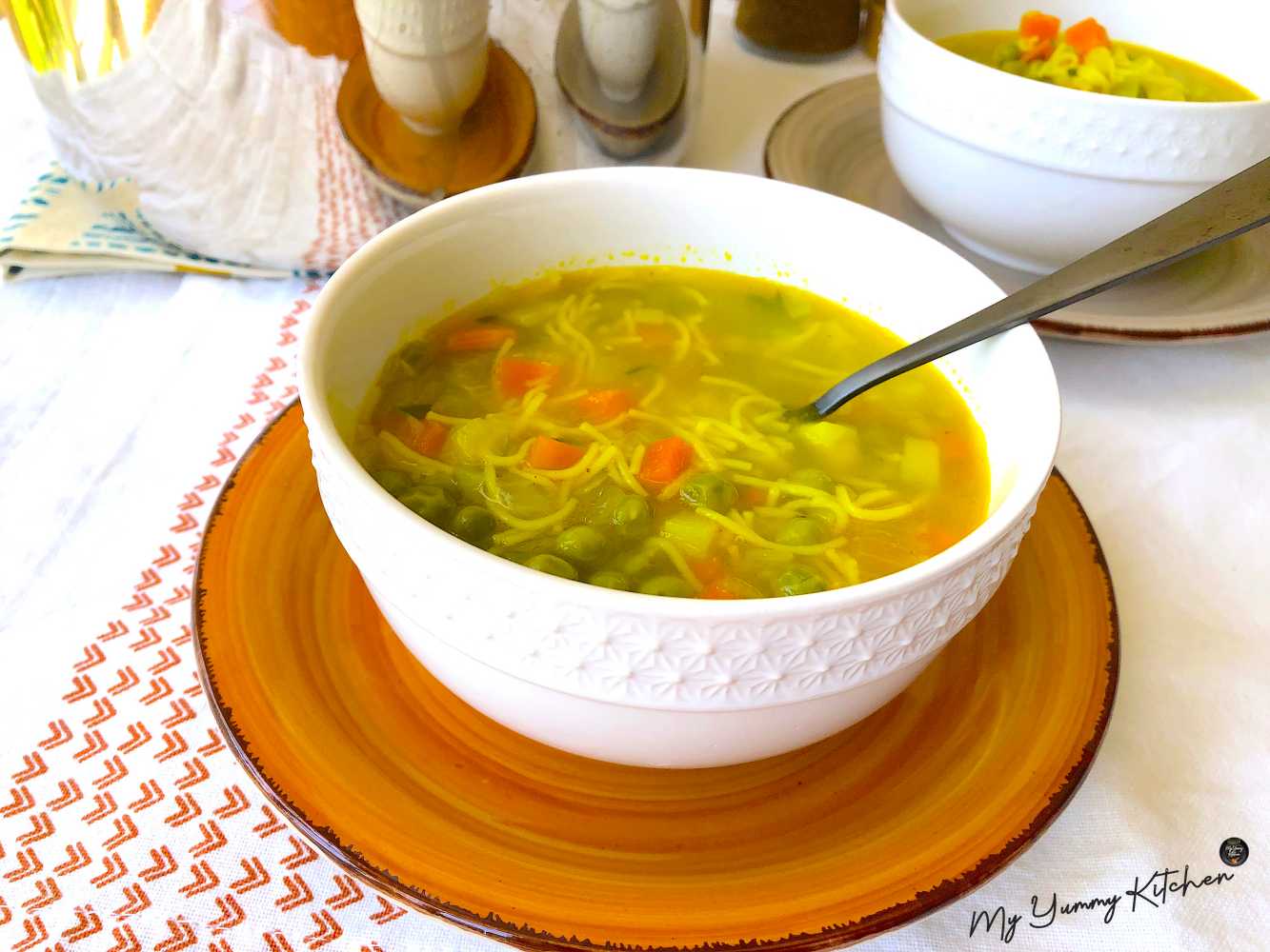 Soupe aux 4 légumes | Recette Minceur - My Yummy Kitchen