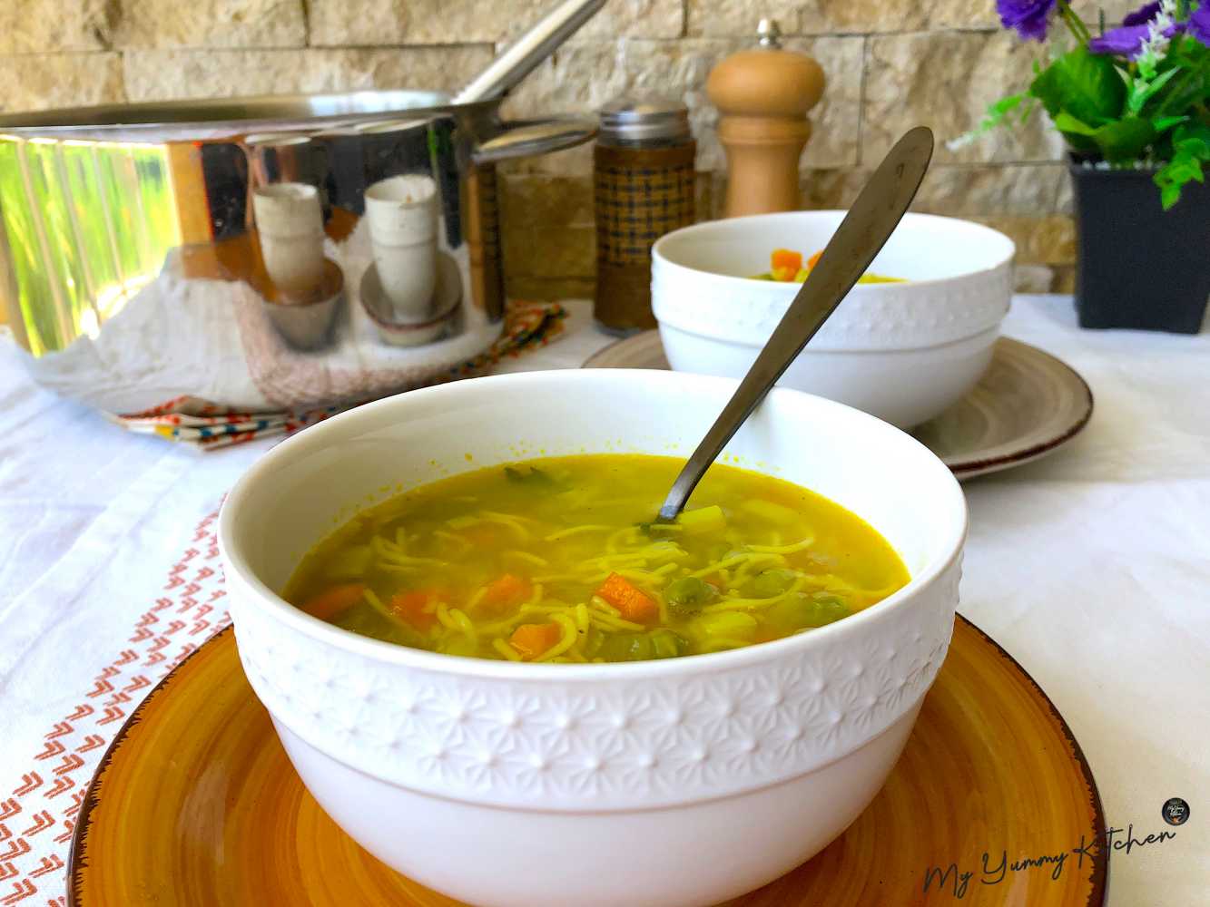 Soupe aux 4 légumes | Recette Minceur - My Yummy Kitchen